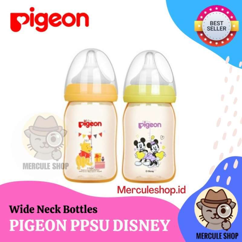 Promo Pigeon Ppsu Botol Susu Bayi Wide Neck Seri Disney 160Ml Diskon 10% di Seller fauziana ...