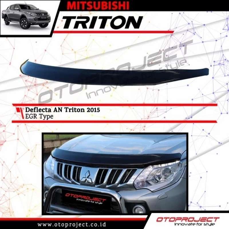 Promo deflecta all new triton strada hood protector talang kap mesin ...