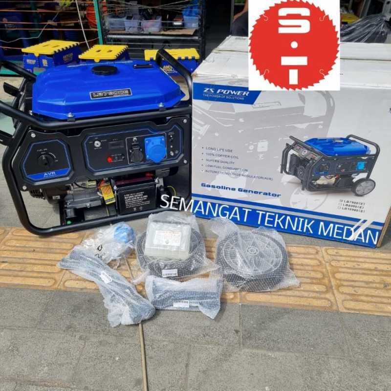 Jual PB7900E GENSET GENERATOR LISTRIK BENSIN TEMBAGA 5000 WATT ZS-POWER ...