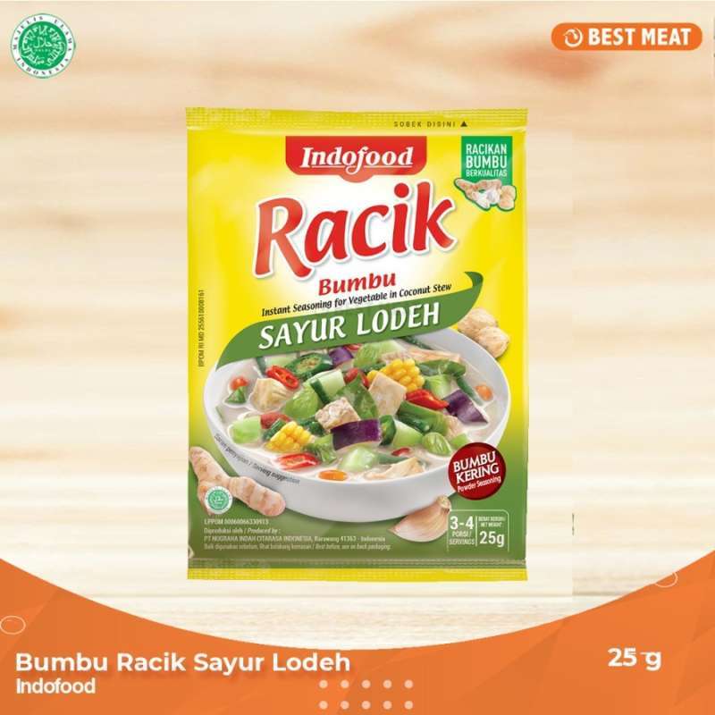 Jual Bumbu Racik Indofood Sayur Lodeh 20g di Seller Best Meat ...