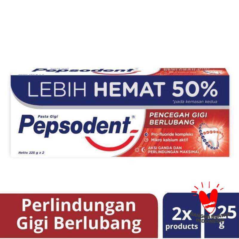 Jual Pepsodent 225 Gram Jumbo Twin Pack 2 X 225 Gram Di Seller ...