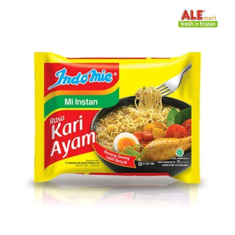 Jual Indomie kari ayam 72 gr, indomie kuah kari ayam 1dus di Seller ...