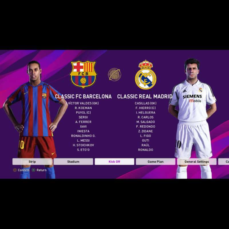 Jual Patch PS4 PES 2020 option file plus legend classic team pes 20 di ...