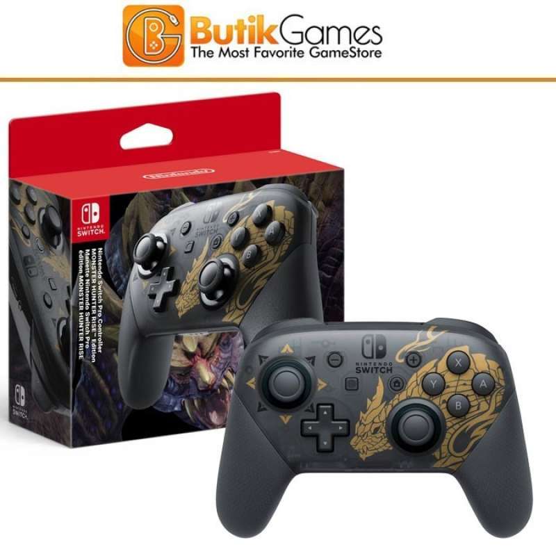 Jual Pro Controller Nintendo Switch Monster Hunter Rise Stick Stik di ...