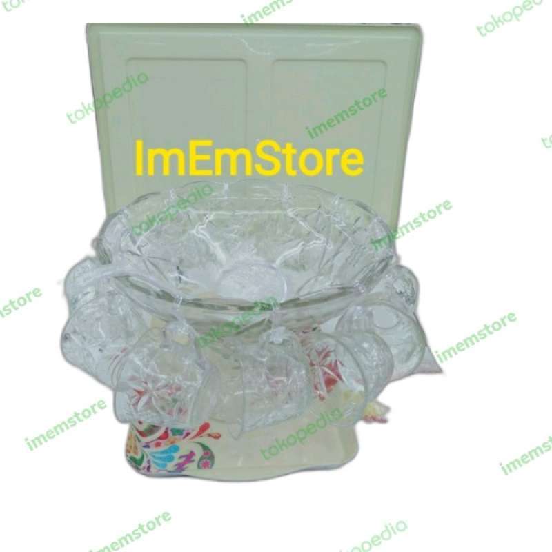 Jual Promo Tempat Es Buah Besar Bowl/dispenser Punch Set 27 Pc Di ...