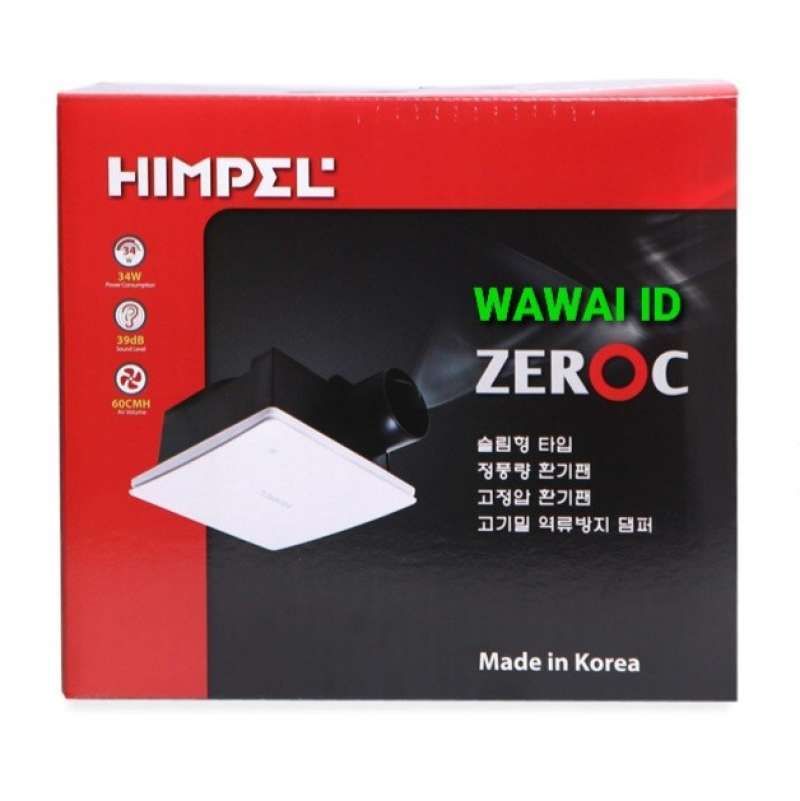 Promo Himpel Exhaust Fan Zeroc / AIR VENTILATOR ZEROC WHITE FZA-C80 ...