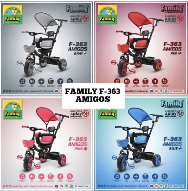 Jual Sepeda Roda Tiga Family Premium Amigos Di Seller Three Siblings ...