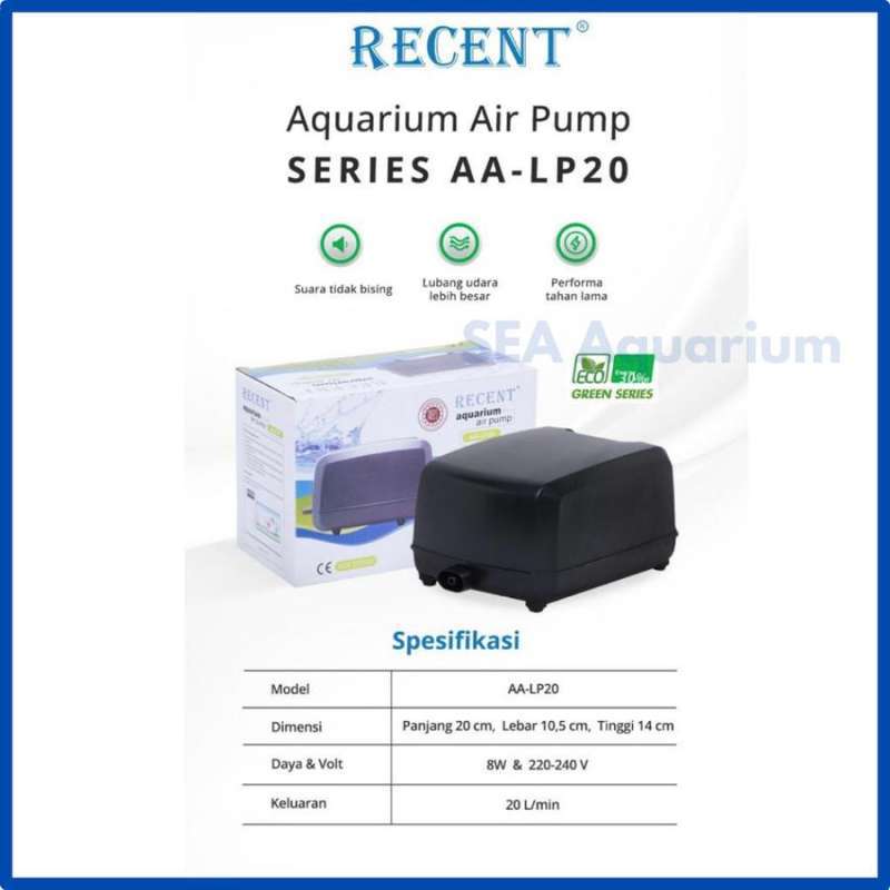 Jual Recent Aa Lp 20 Air Pump Energy Savings Mesin Pompa Aquarium Di ...