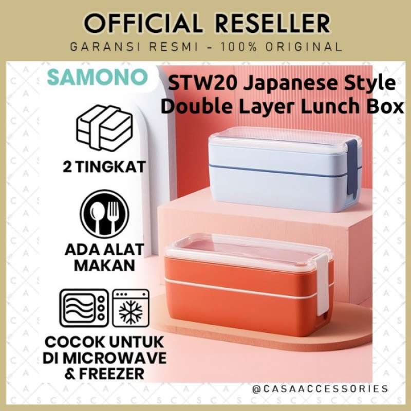 Jual TERJAMIN Samono STW20 Kotak Makan Japanese Set Lunch Box Alat ... Jual TERJAMIN Samono STW20 Kotak Makan Japanese Set Lunch Box Alat ...