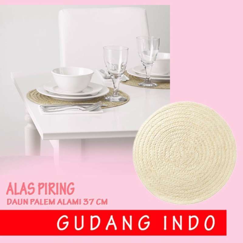 Promo Alas Piring Alas Makan Anyaman Daun Palem Sluten - Multicolor ...