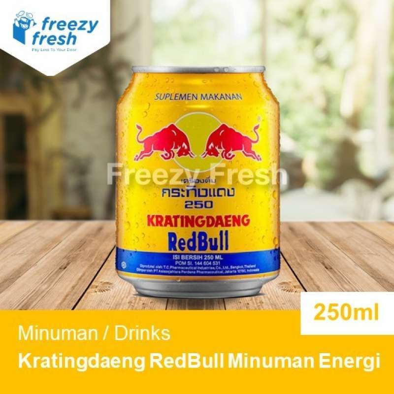 Jual Kratingdaeng Red Bull Minuman Energi Kemasan Kaleng 250ml di ...