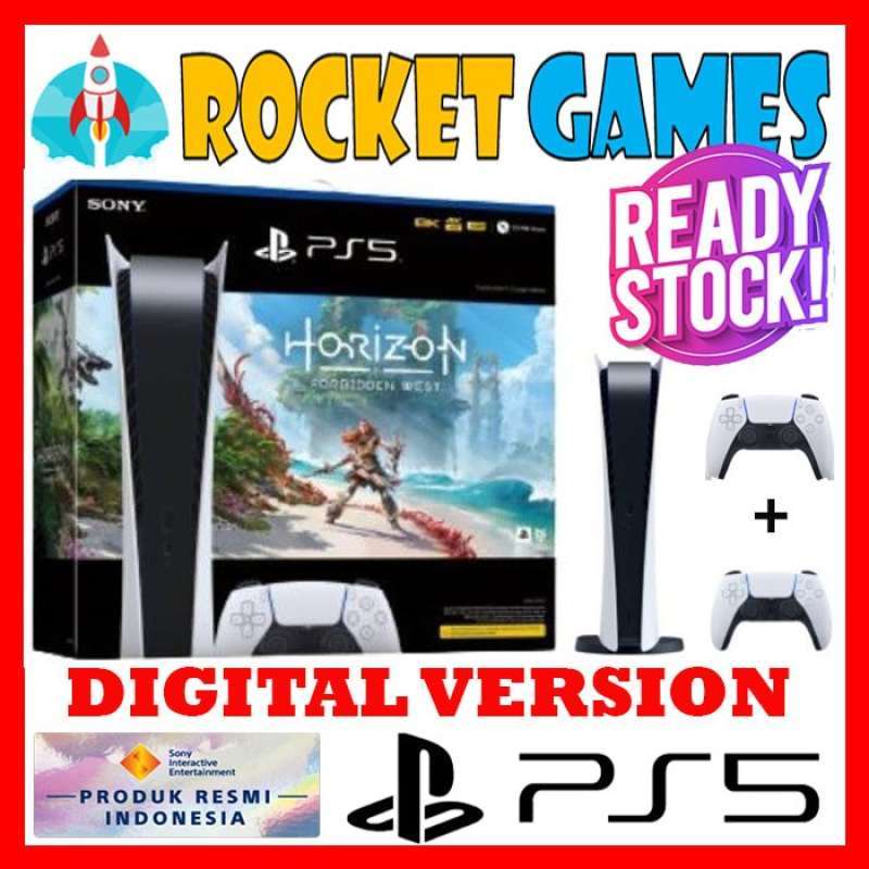 Jual PS5 Sony Playstation 5 DIGITAL VERSION - INDO+HORIZON+1STIK di Seller Rocket Games Official ...
