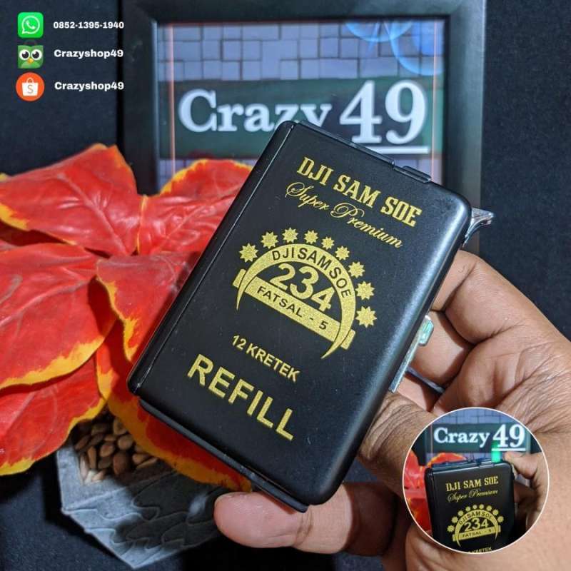 Jual Kotak Rokkok Motif DSS Hitam / Korek Api Gas / Korek Api di Seller ...