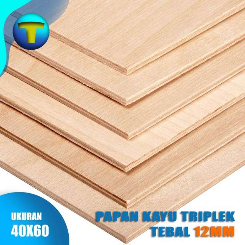 Jual 40X60Cm Tebal 12Mm Papan Kayu Triplek Multiplek Ukuran (40X60)Cm ...
