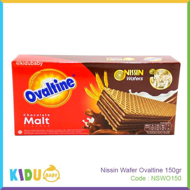 Jual Nissin Wafer Ovaltine 150gr Biskuit Cemilan / Cemilan Sehat dll ...