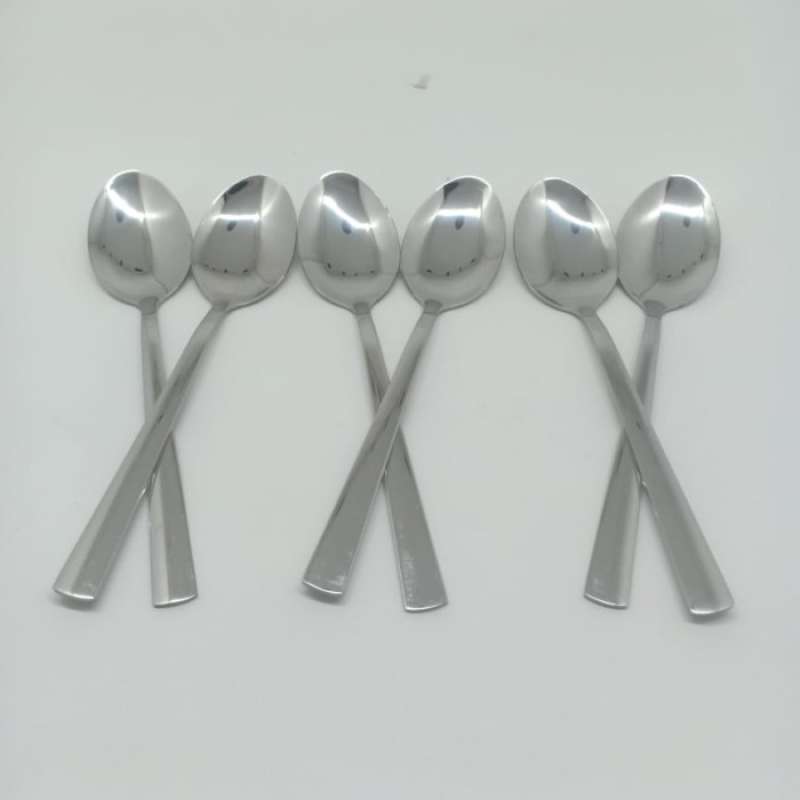 Jual SENDOK MAKAN STAINLESS STEEL SENDOK HOTEL SENDOK RESTAURANT ISI 6 ...