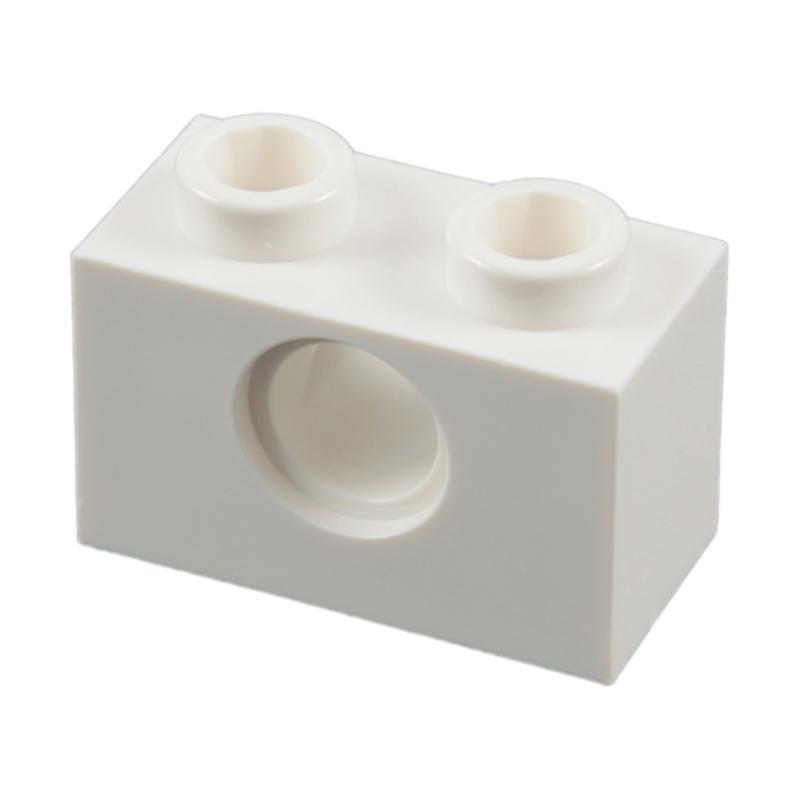 Jual LEGO PARTS 370001 - Technic Brick 1x2 Dia-4.9 White di Seller XYZ ...