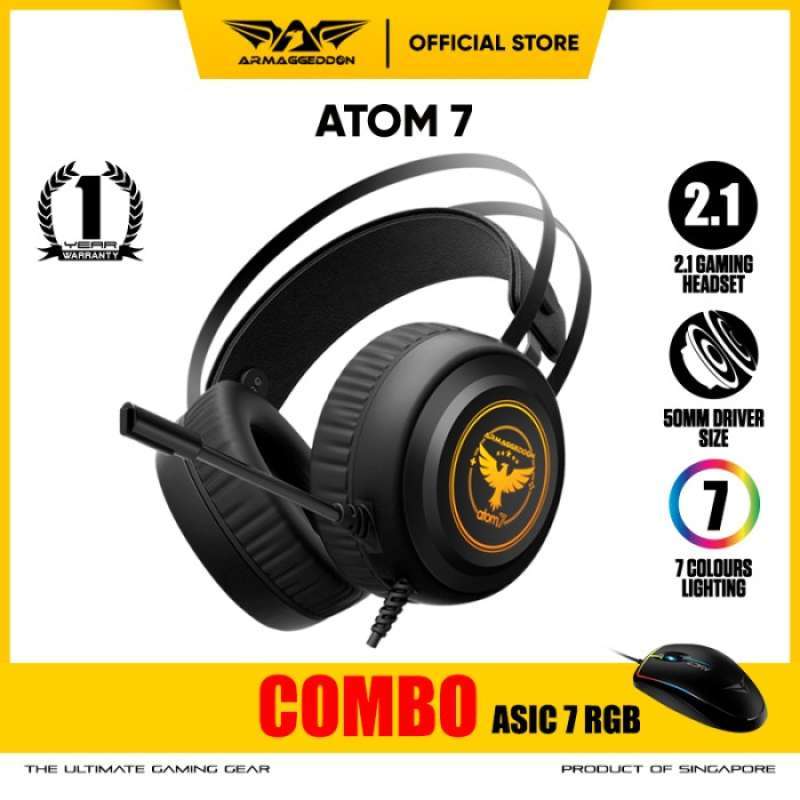 Jual Headset Gaming Armaggeddon 2.1 Atom 7 Combo Asic 7 RGB Gaming ...