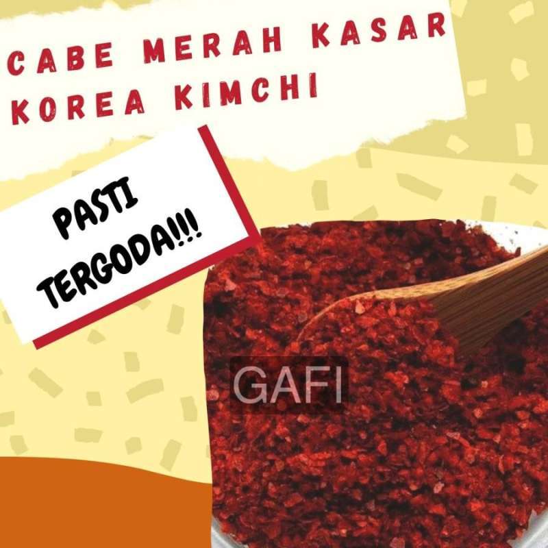 Jual Cabe Bubuk Merah Kasar Korea Kimchi 1Kg Chilli Powder 1 Kg Super ...