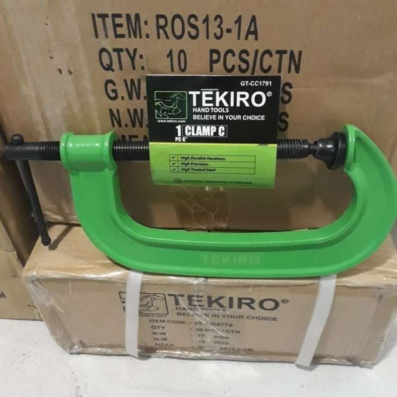 Jual Tekiro Clamp C Ukuran 6 Inch / Klem / Catok / Penjepit Besi di ...