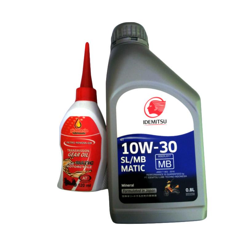 Promo Idemitsu 10-30w Matic Oli [800 mL] + Petroasia Oli Gardan [120 mL ...