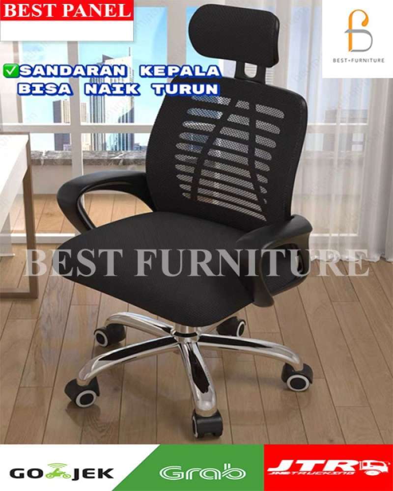 Promo Best Kk053 Kursi Staf Kursi Kantor Hidrolik Kursi Kerja Roda - KK ...