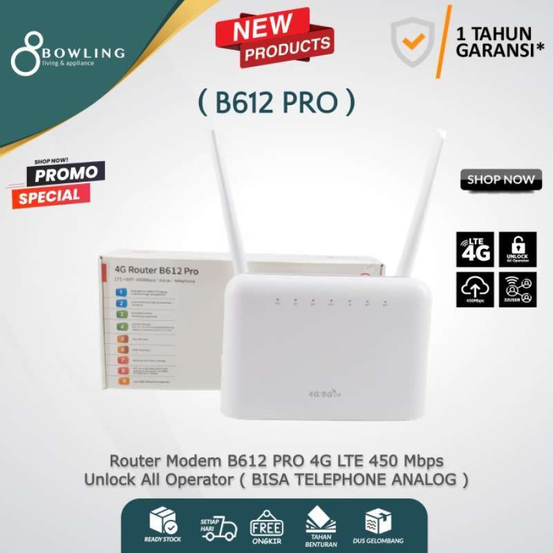 Promo Modem Router 4G Lte B612 Pro Unlock All Operator Diskon 10% di Seller Whole shop ...