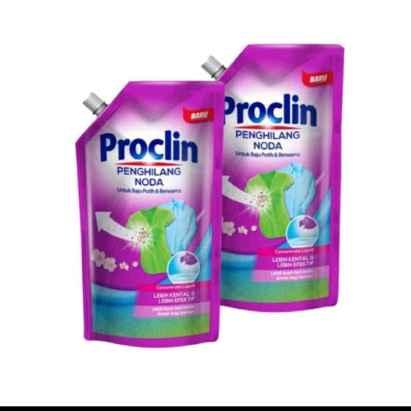 Jual Proclin penghilang noda pada pakaian Kemasan 800 Ml Isi 2 Pcs di ...