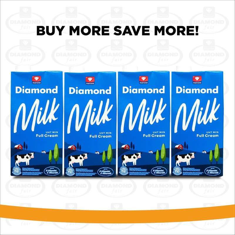 Jual PROMO SPECIAL DIAMOND MILK UHT FULL CREAM 1LT di Seller ...