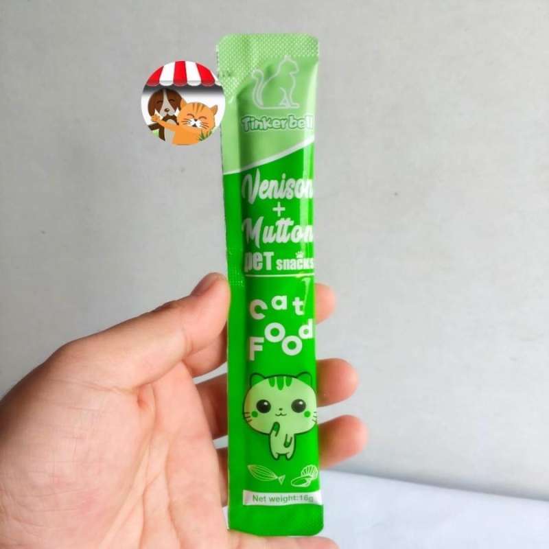 Jual Snack Kucing Liquid Creamy Tinker Bell 16gr - Cemilan Kucing Sehat ...