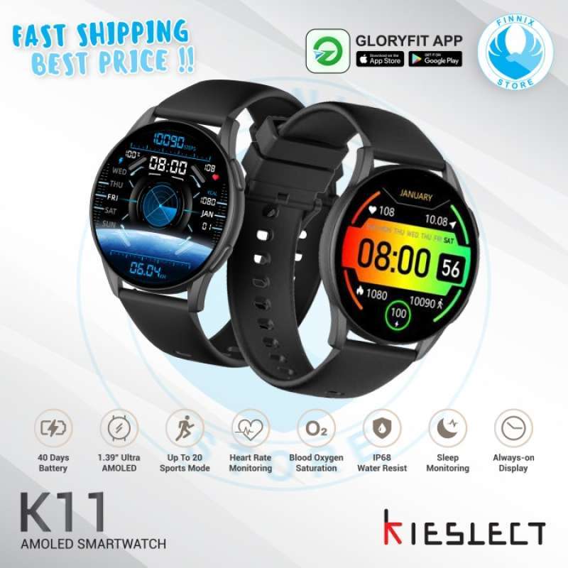Jual Kieslect K11 Smartwatch Ultra AMOLED - Garansi Resmi di Seller RTT ...