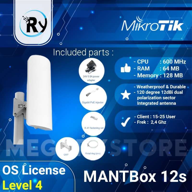 Promo Mikrotik Mantbox 12S Sectoral 2,4Ghz Rb911G-2Hpnd-12S Mantbox 2 ...