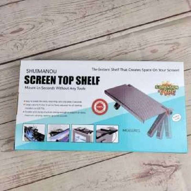 Jual Rak Monitor Tv Top Box Set Shelf Display Storage Desk Riser Di ...