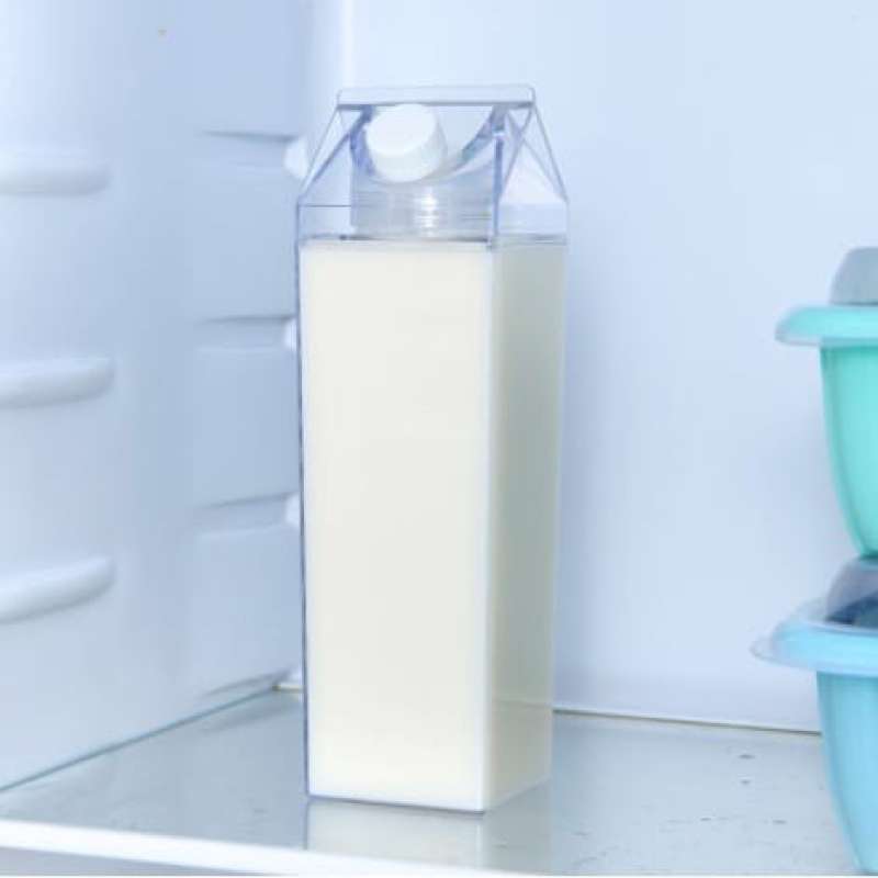 Jual Botol Air Minum Kaca Plastik Bening Susu Transparent Transparan ...