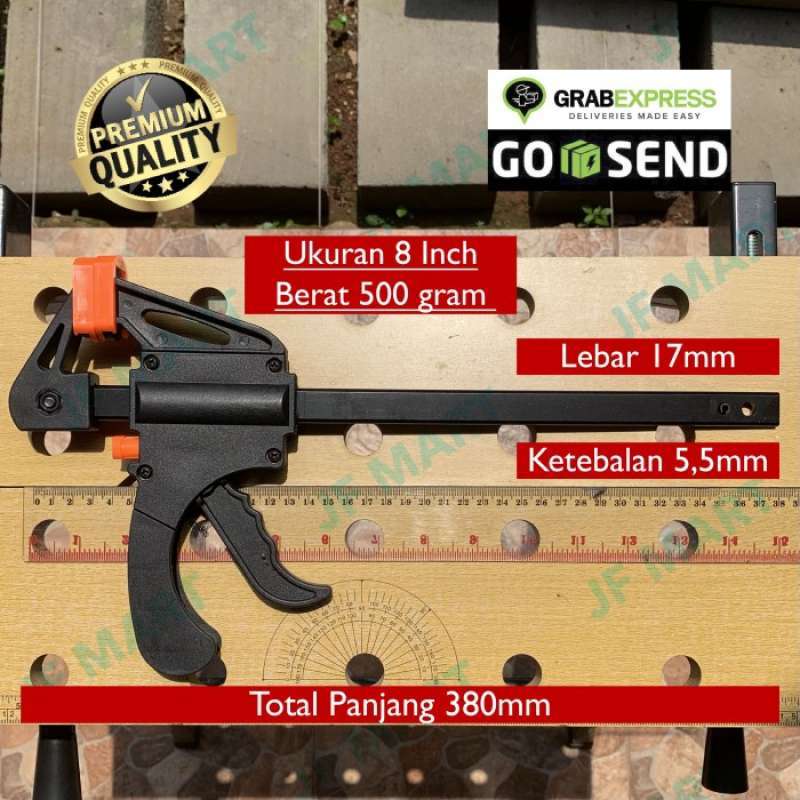 Promo Klem F 8 Inch Inci Quick Release Clamp Kayu Diskon 30% Di Seller ...