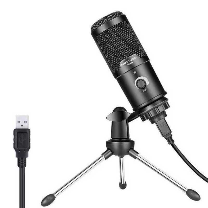 Jual GLO - TaffSTUDIO Microphone Condenser USB Mikrofon with Stand - UD ...