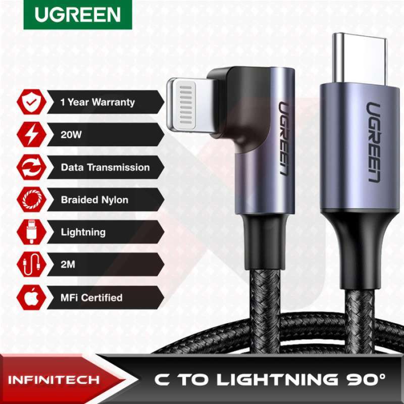 Jual Ugreen Kabel Data MFI Type C To Lightning Gaming Fast Charging di Seller Kasamso Elite ...