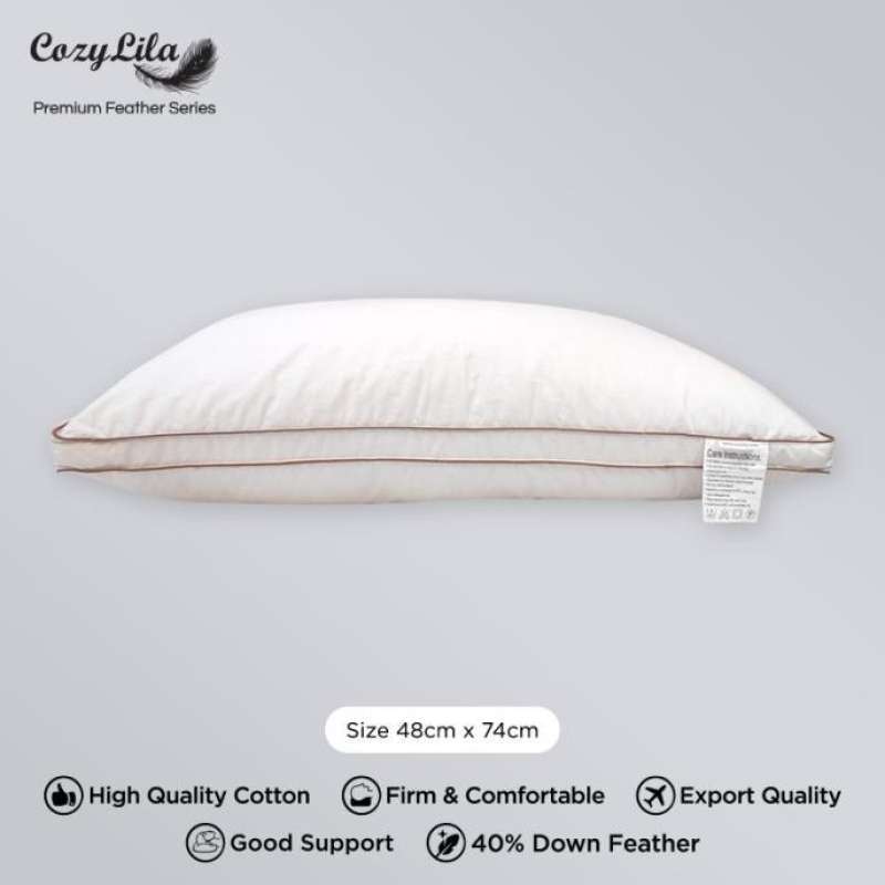Jual Bantal Bulu Angsa 40% Down (Prime) ready kak di Seller Lunafreya ...