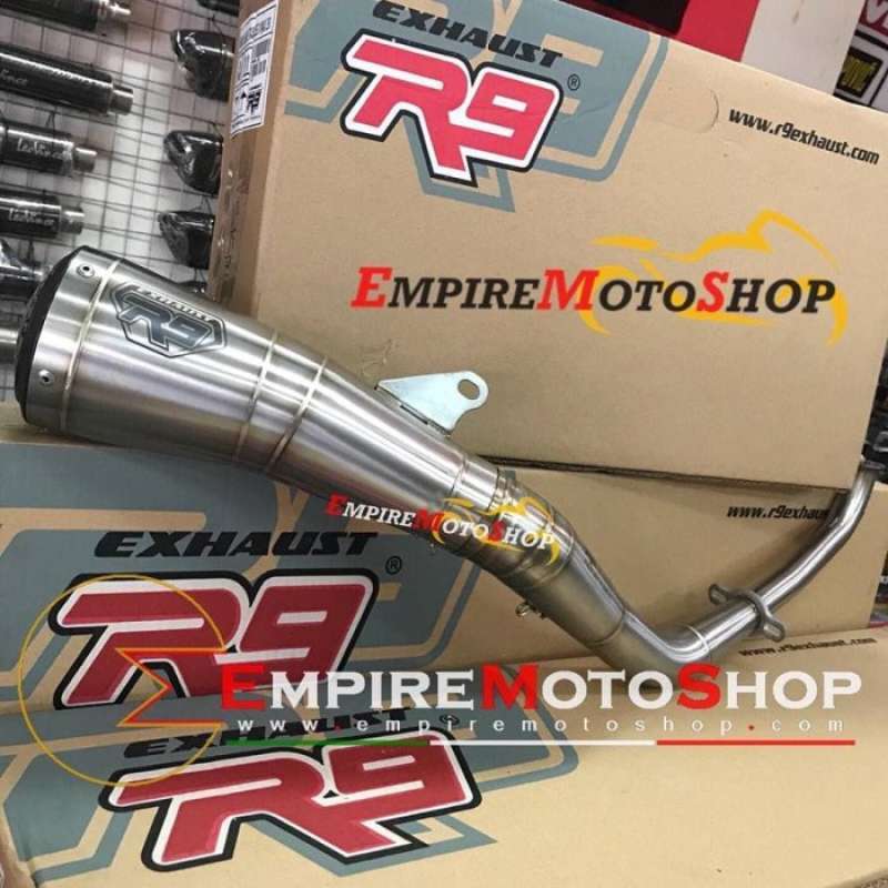 Jual Knalpot R9 GP Yamaha Aerox Stainless SS Fullsystem di Seller ...