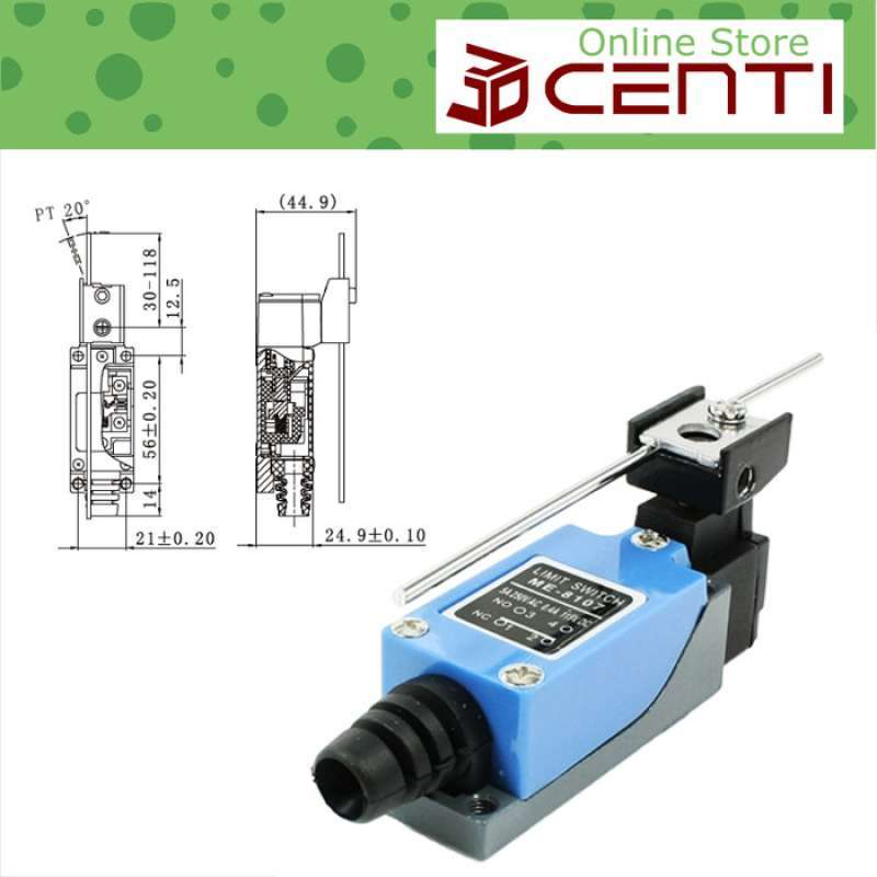 Jual Limit Switch Roller Momentary Switch ME8107 ME 8107 5A 250V 1NO 1NC di Seller CENTI ...