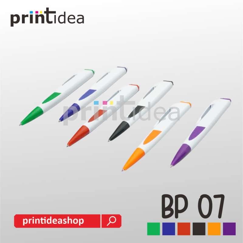 Jual Custom Pen Pulpen Plastik Ball Point Gepeng Promosi Souvenir Bp07 Di Seller Printidea ...