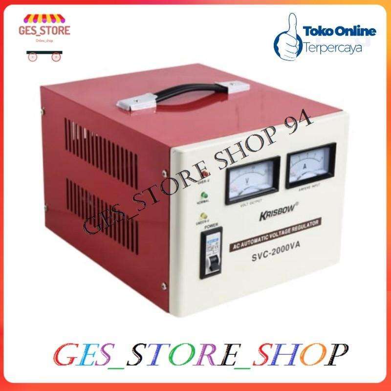 Jual Krisbow Stabilizer Analog 2000 Watt alat stabil listrik rumah di ...