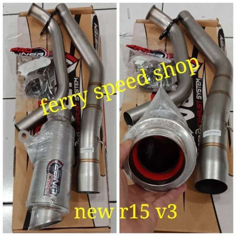 Promo KNALPOT PRO LINER NEW R15 V3 / PROLINER NEW R15 V3 TR1R NEW ...
