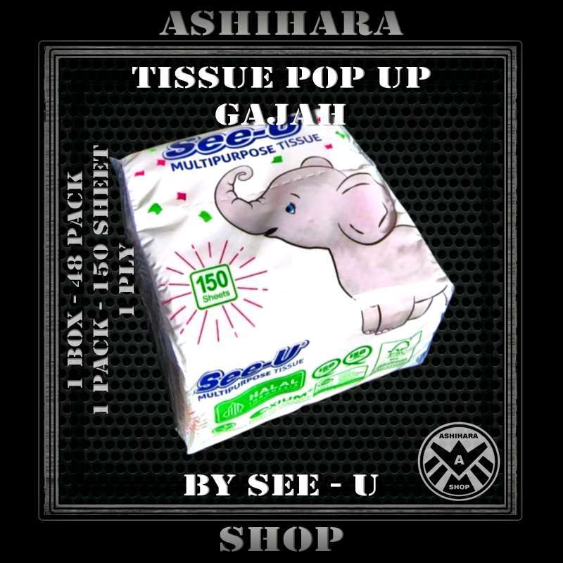 Jual Tissue Multipurpose Pop Up Gajah By. See U (Per Pack) di Seller ...
