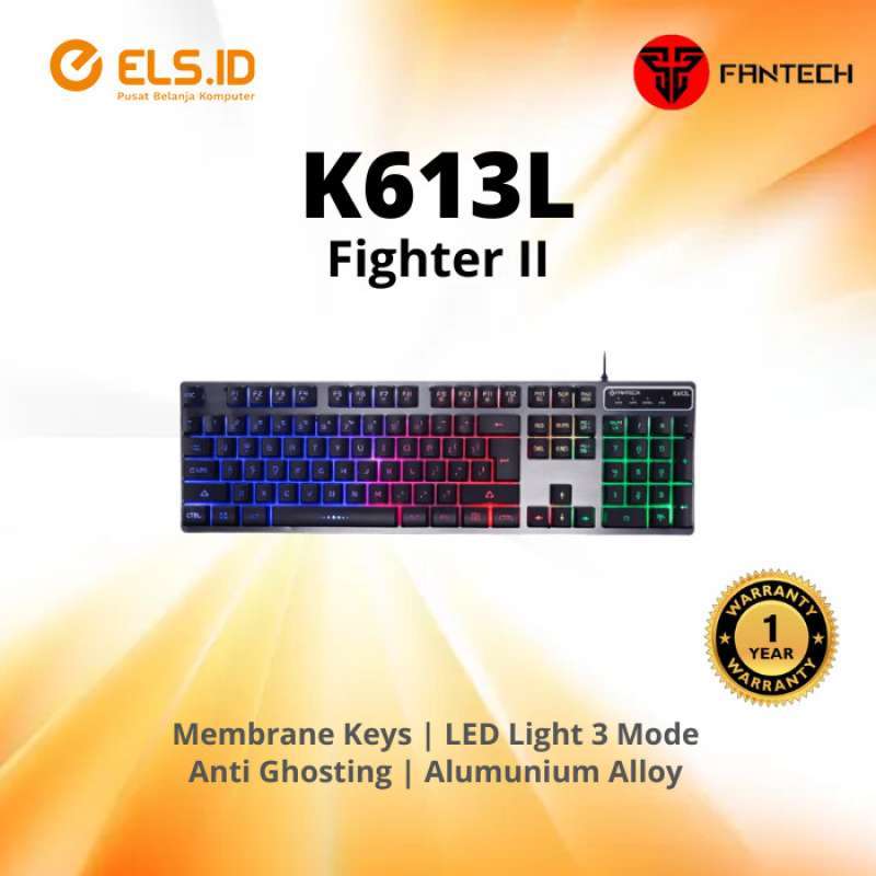 Jual Fantech K613L Fighter II Keyboard Gaming RGB Membrane Keys di Seller ELS Computer Official ...