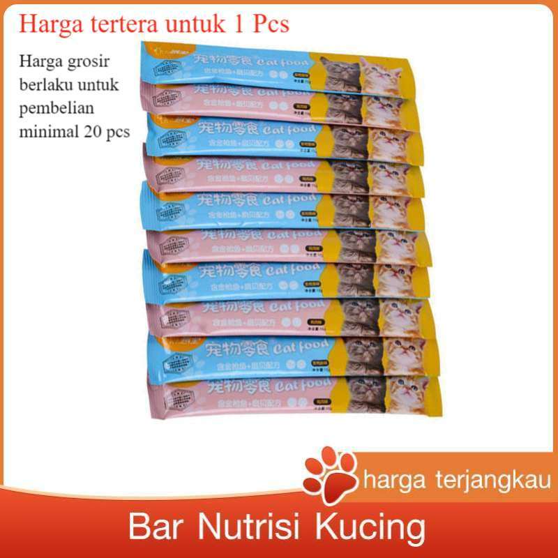 Promo Snack Kucing Makanan Kucing Stik kucing Krim Nutrisi Cair Kucing ...