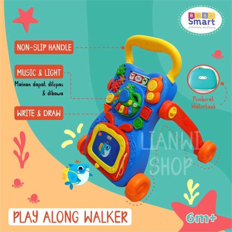 Promo Baby walker play along walker bebe smart mainan alat belajar jalan Diskon 10% di Seller ...