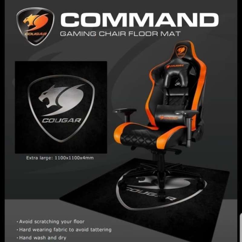 Promo Cougar Command Gaming Chair Floor Mat - Karpet Alas Kursi Gaming ...