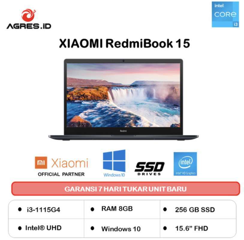 Jual Xiaomi Redmibook 15 I3 1115g4 Ram 8gb 256ssd W10 15.6 Fhd Di ...