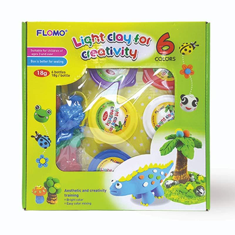 Jual Flomo Light Clay for Creativity [6 Warna] di Seller Flomo ...
